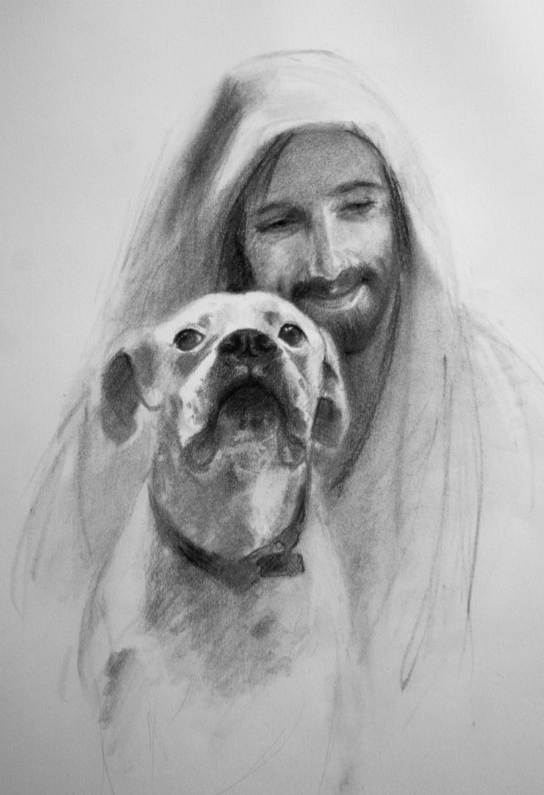 Boxer With Jesus. the Old Boxer - Etsy