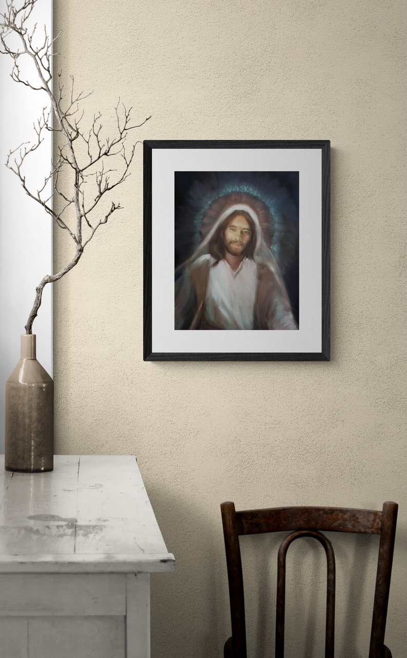 Jesus Christ Painting Calling With God's Love Christian - Etsy