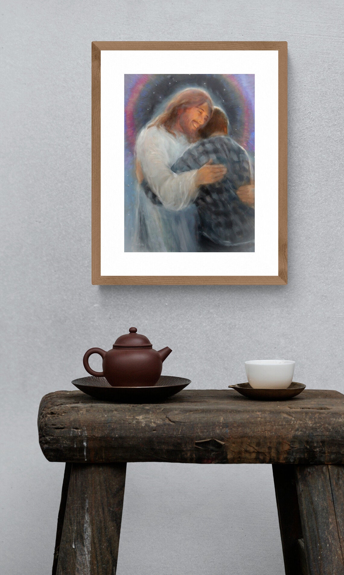 In the Arms of Jesus, the Divine Embrace - Etsy