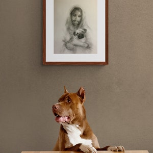 Art Print of Pug With Jesus, Pug Art Print, Pug Dog Print - Etsy