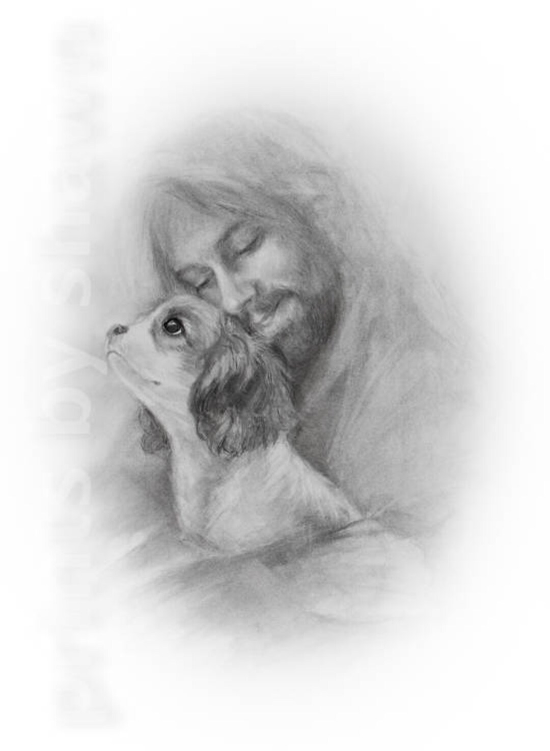 Cavalier King Charles Spaniel With Jesus, King Cavalier, Cocker Spaniel ...