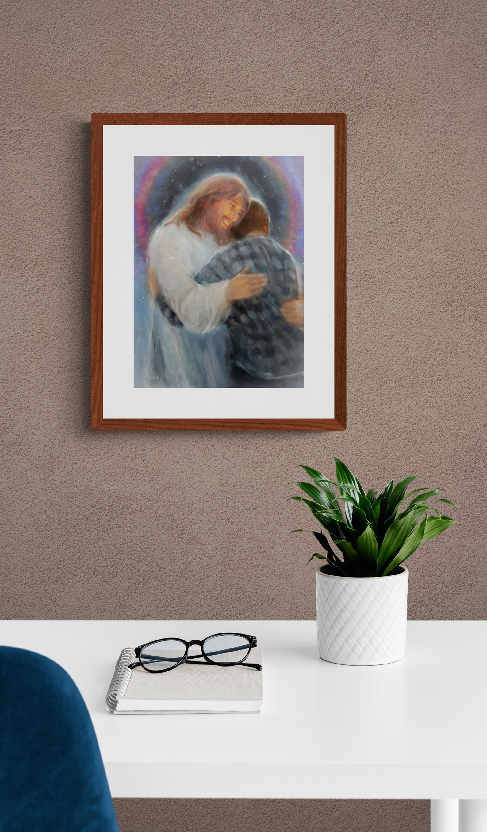 In the Arms of Jesus, the Divine Embrace - Etsy