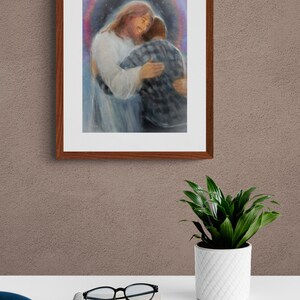 In the Arms of Jesus, the Divine Embrace - Etsy
