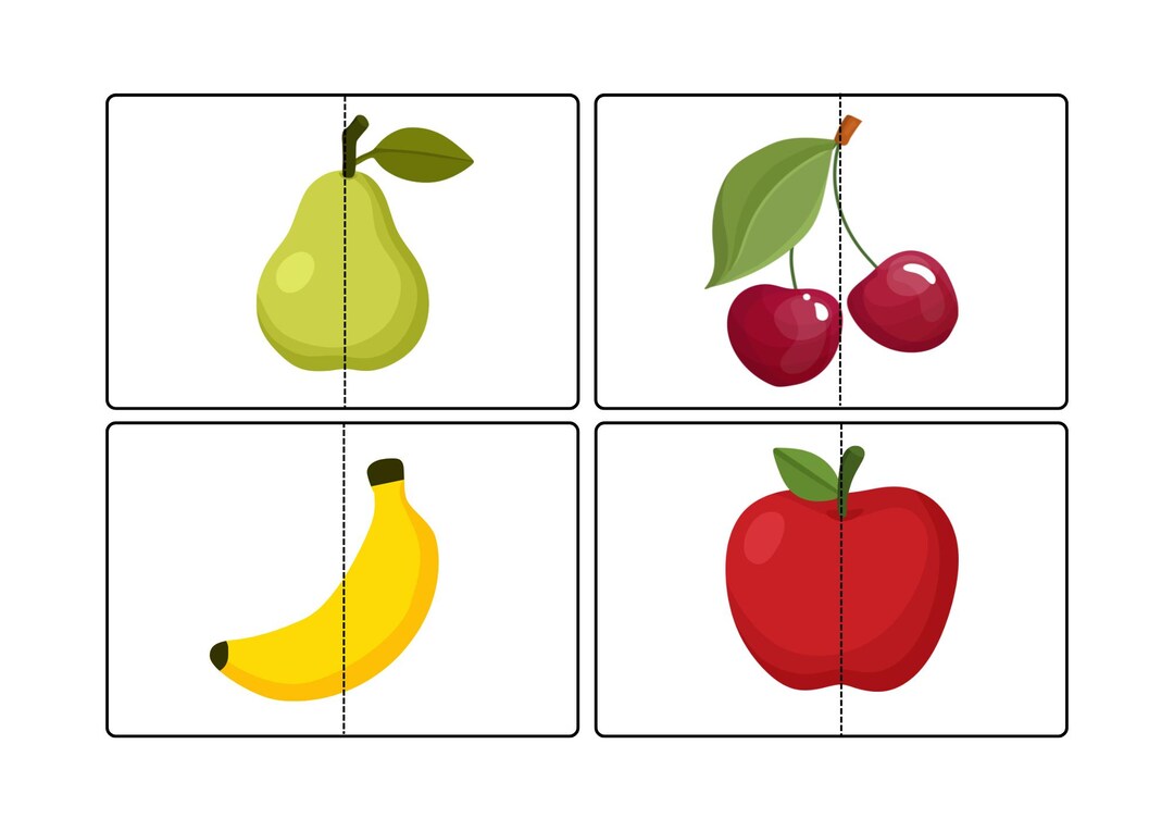 Fruit Matching Activity for Kids - Etsy España