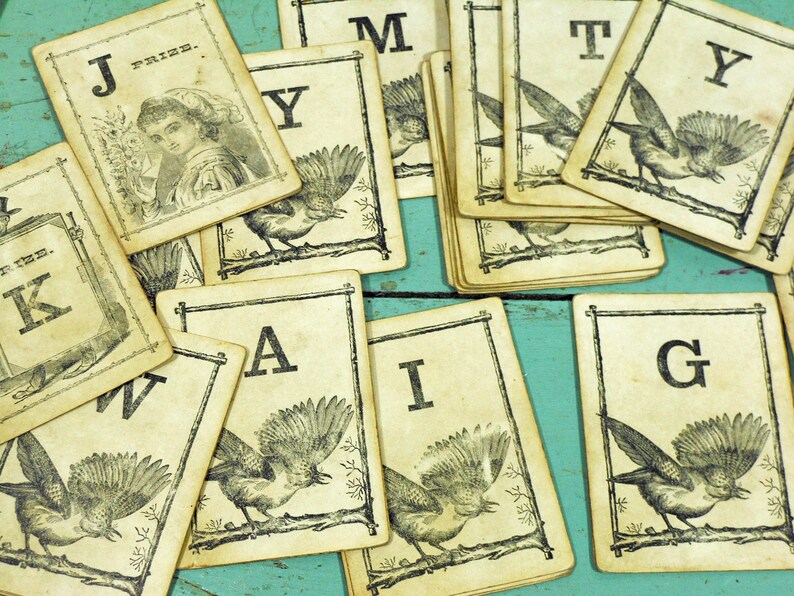 Antique Logomachy or War of Words Card Game 1874 F.A Wright | Etsy