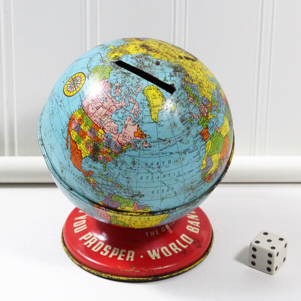 Globe Bank - Etsy