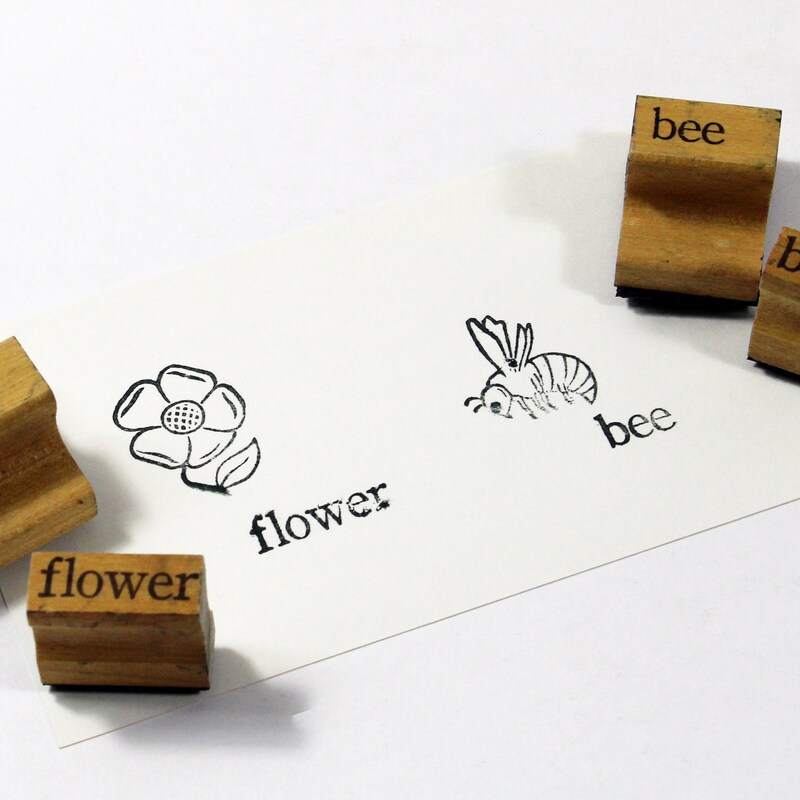 Bee Rubber Stamp - Etsy