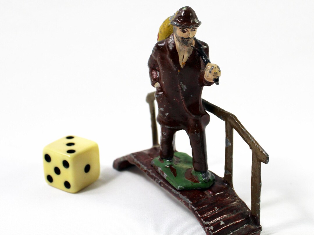 Vintage Lead Toy Tramp and Footbridge Figurines, Made in France - Etsy