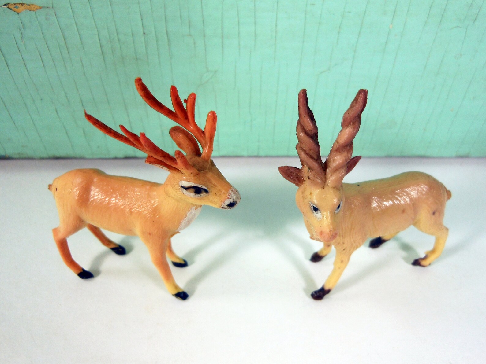 Marx Toys Animal Kingdom Figurines, Mini Eland and Mule Deer - Etsy