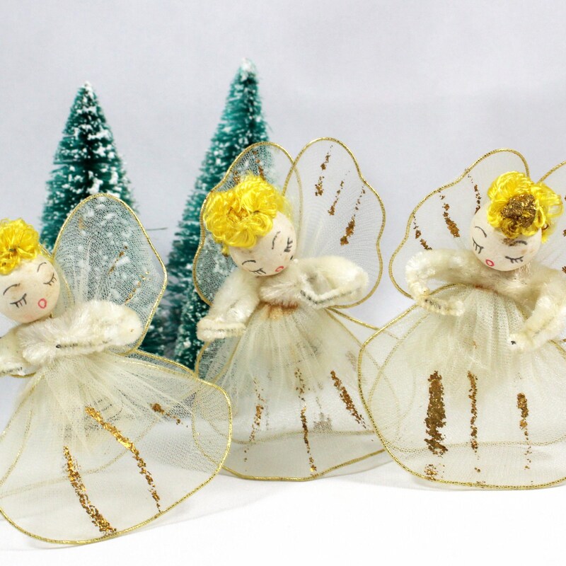 Spun Cotton Angels - Etsy