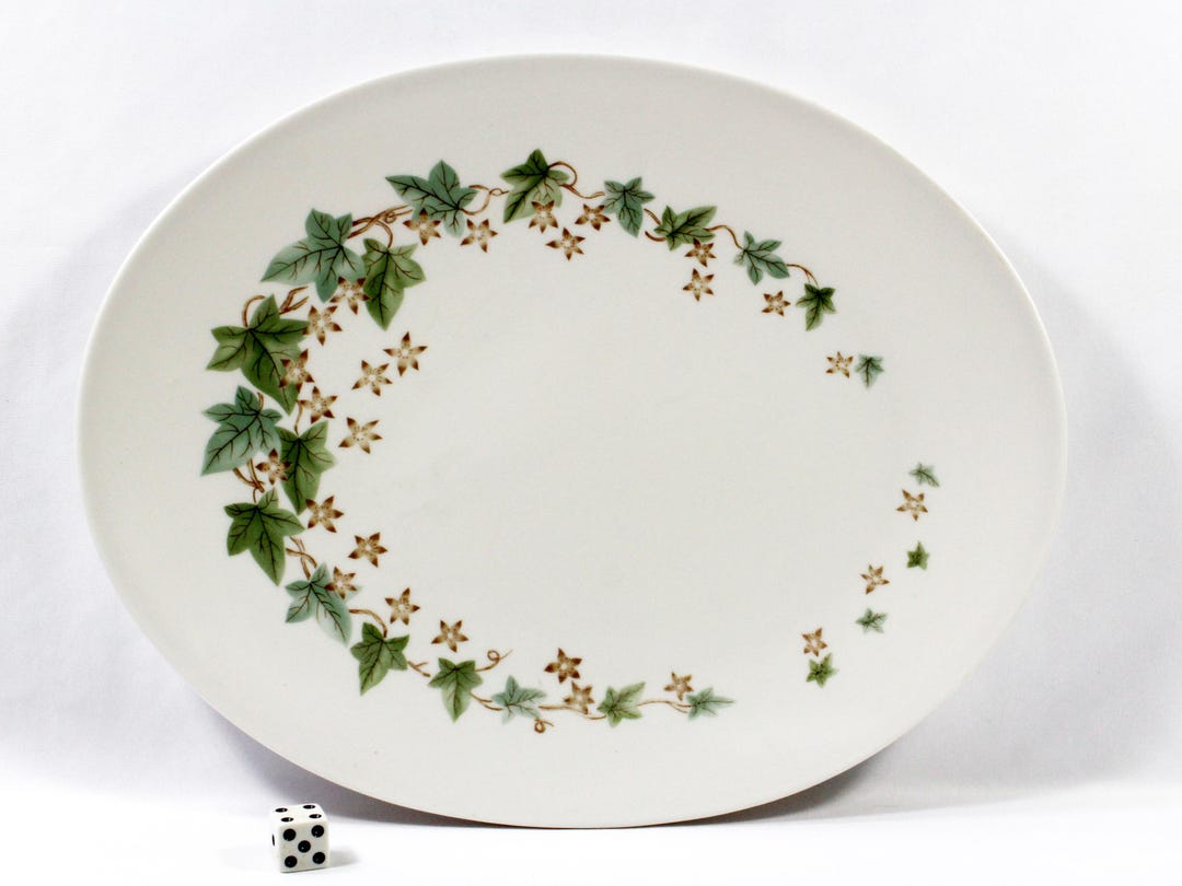 Vintage Boontonware Somerset Ivy Platter; Mid-century Melamine Platter ...