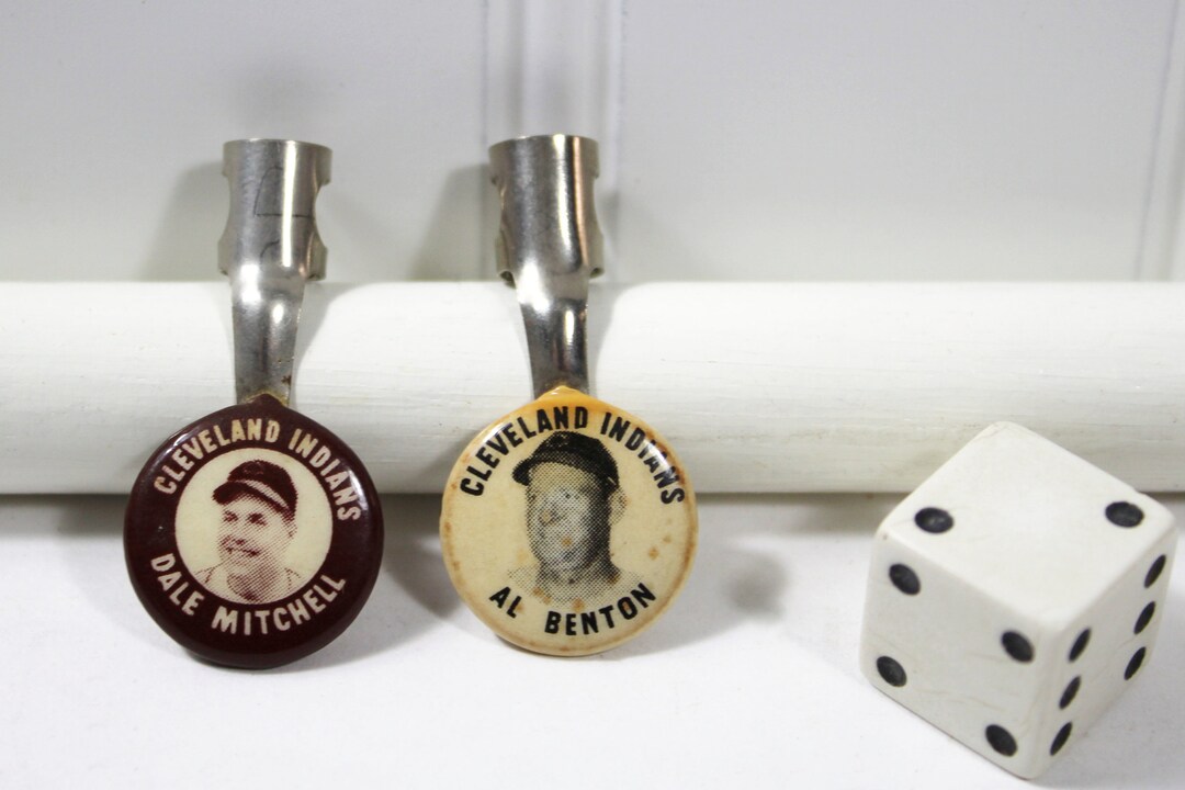 Two Vintage Baseball Pencil Toppers 1950s Cleveland Indians - Etsy