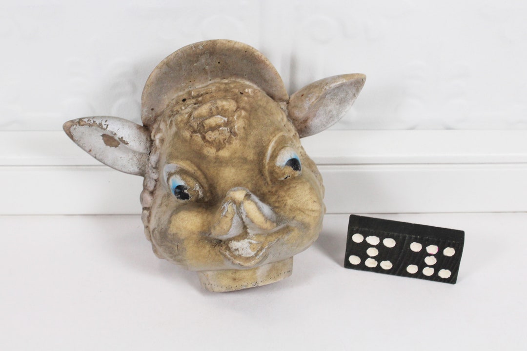 Vintage Hard Rubber Sheep Doll Head, Scary Sheep or Lamb Head - Etsy