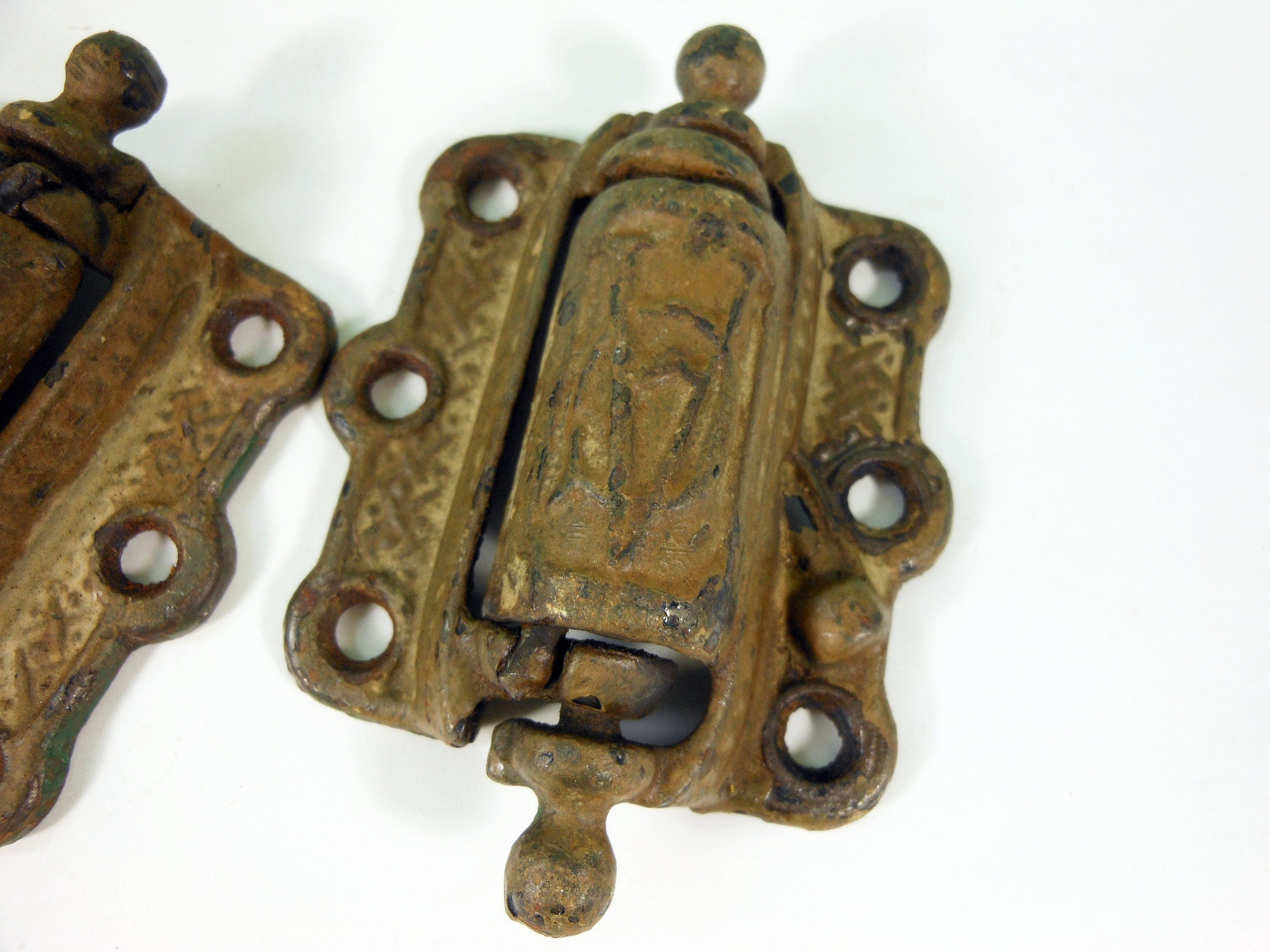 Two Antique Victorian Cast Iron Spring-Loaded Screen Door | Etsy