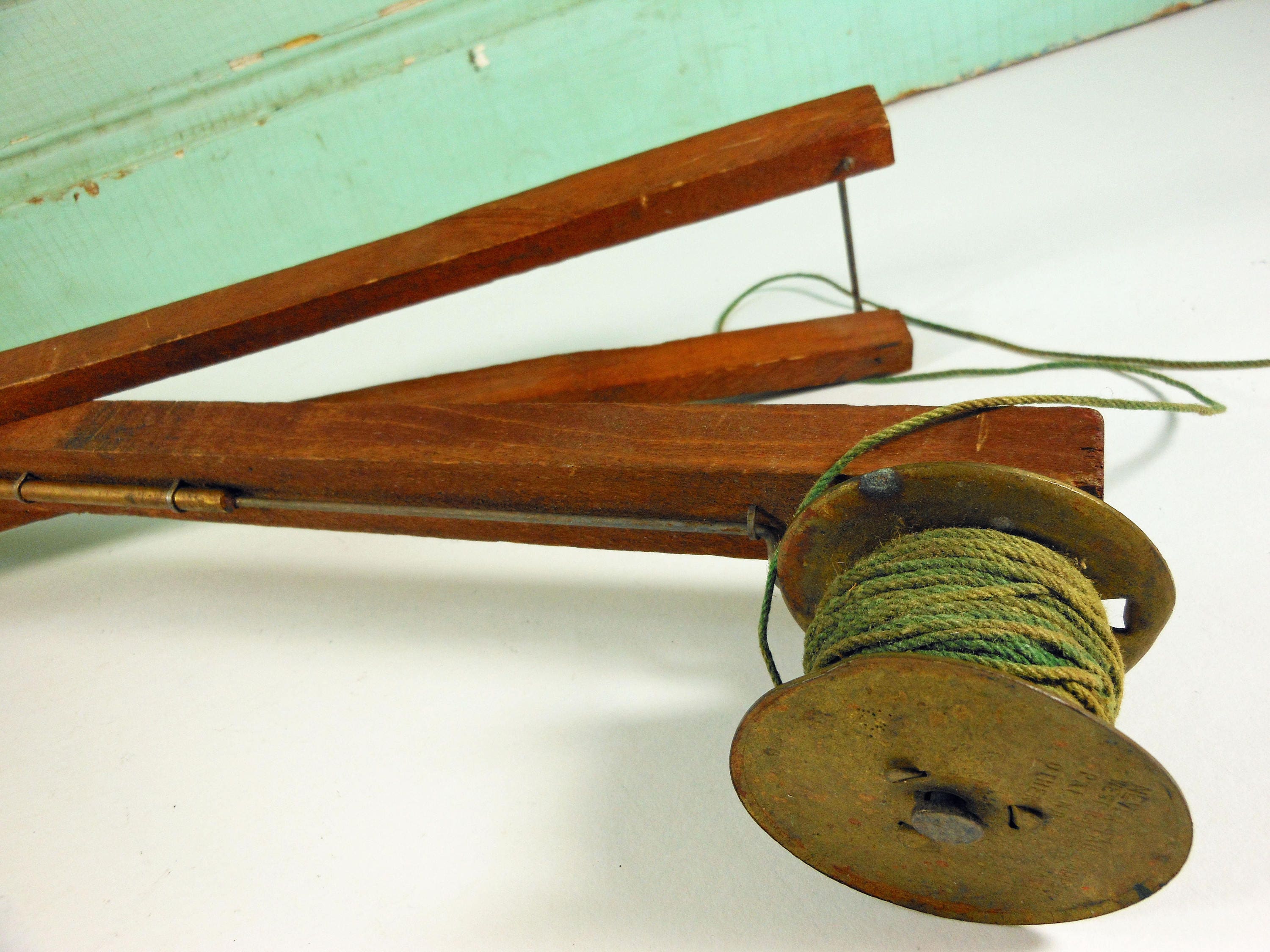 Vintage Ice Fishing Tip Up with Never-Fail Reel Wooden | Etsy