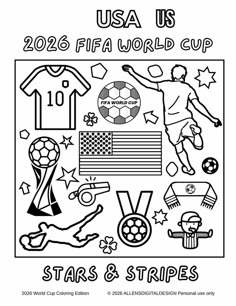 2026 Fifa World Cup Coloring Pages Deluxe Edition All 48 Teams