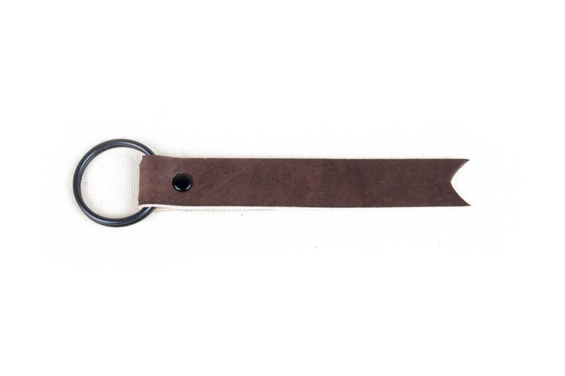 Key Fob Simple Key Accessory Made From Veg Tan Leather - Etsy