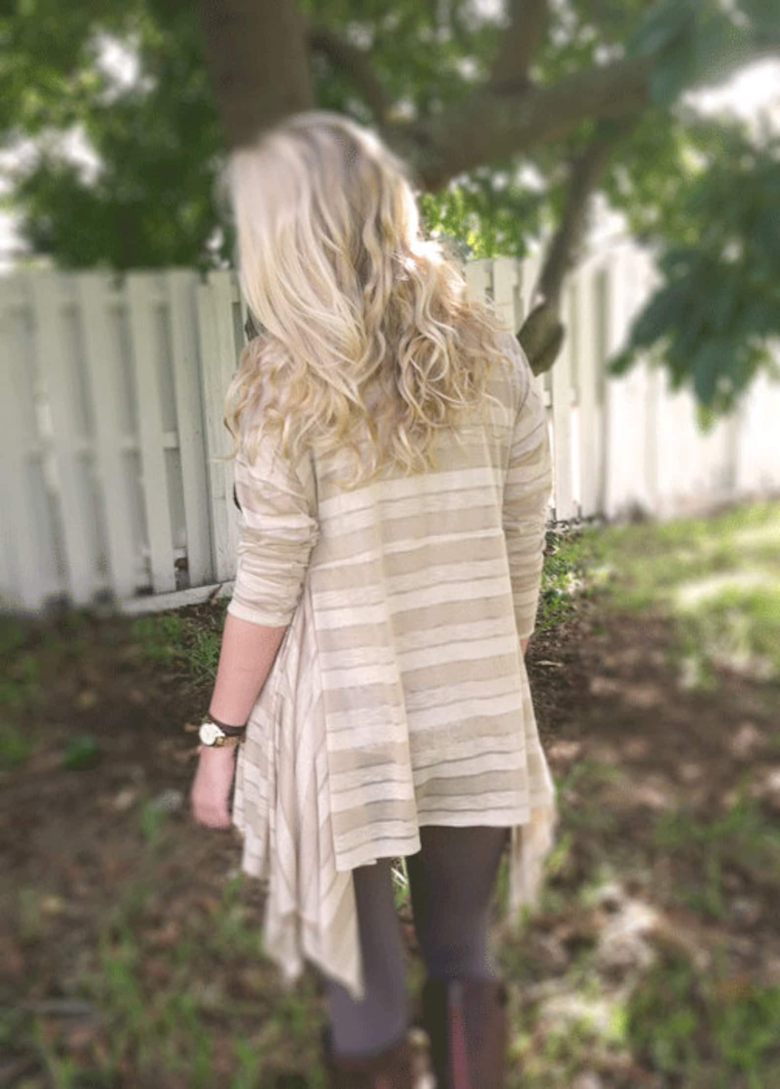 EASY SEWING PATTERN for Waterfall Cardigan - Etsy