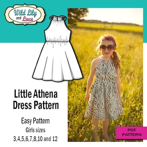 ATHENA DRESS PATTERN for Kids - Etsy