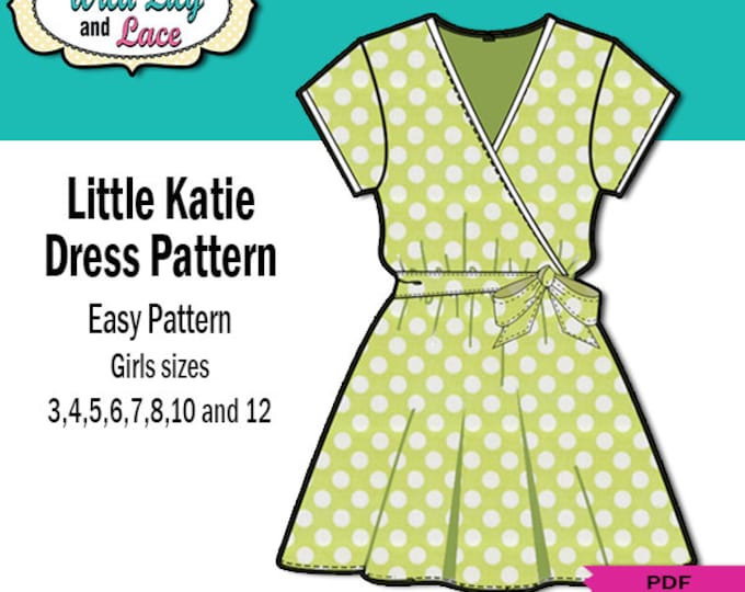WRAP DRESS PATTERN for Kids - Etsy