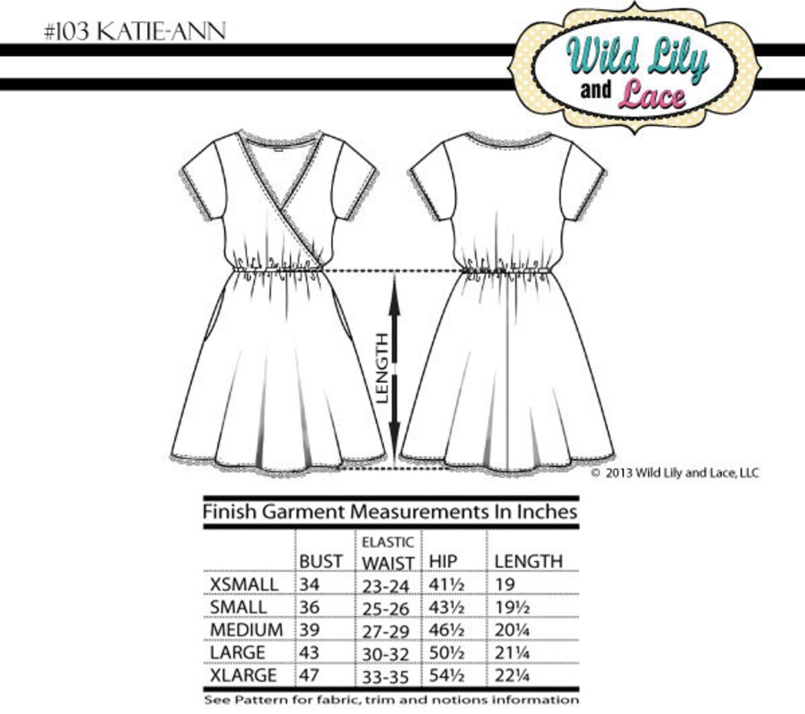 WRAP DRESS PATTERN - Etsy