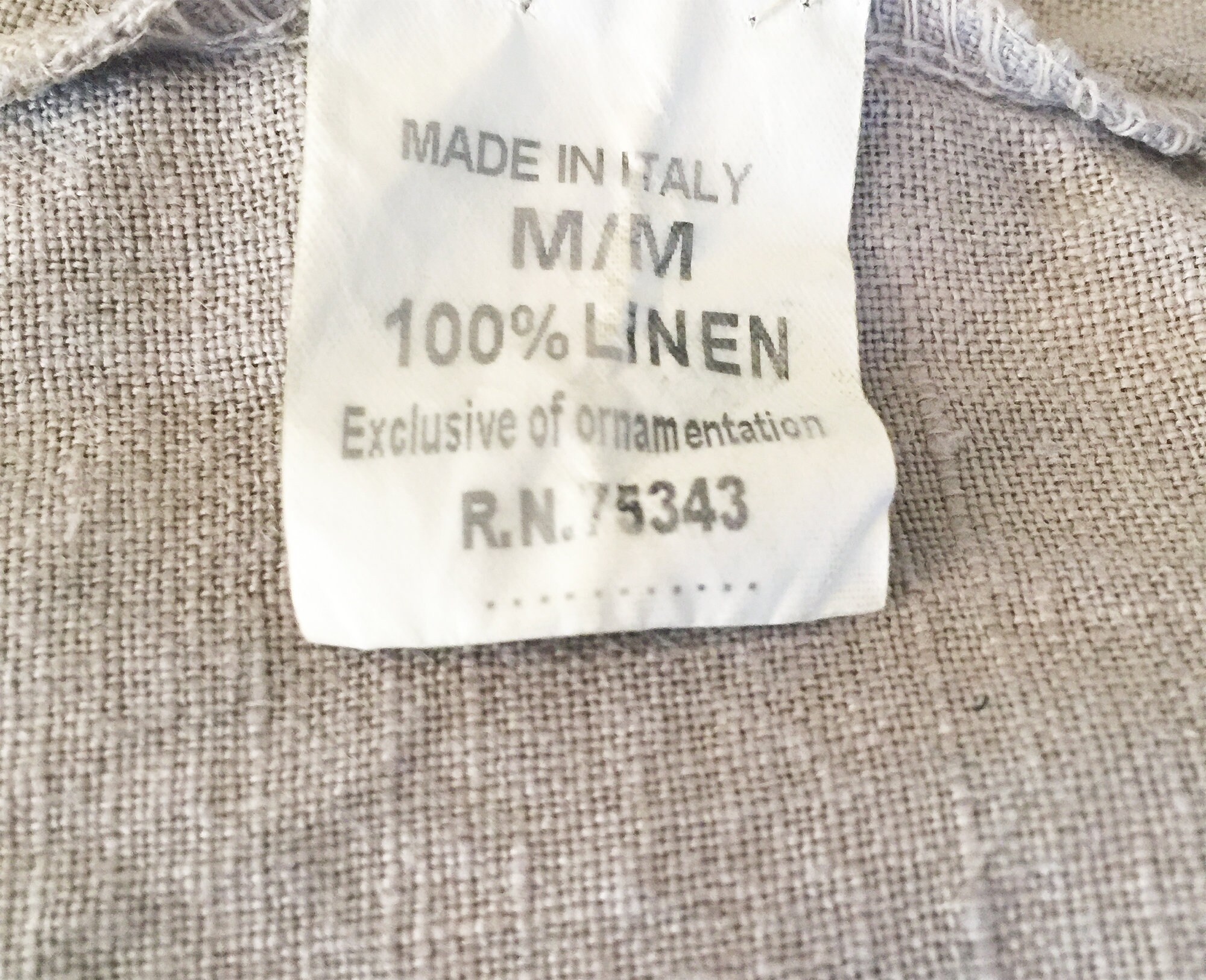Vintage Natural Washed Linen Shift Italy Minimalist - Etsy
