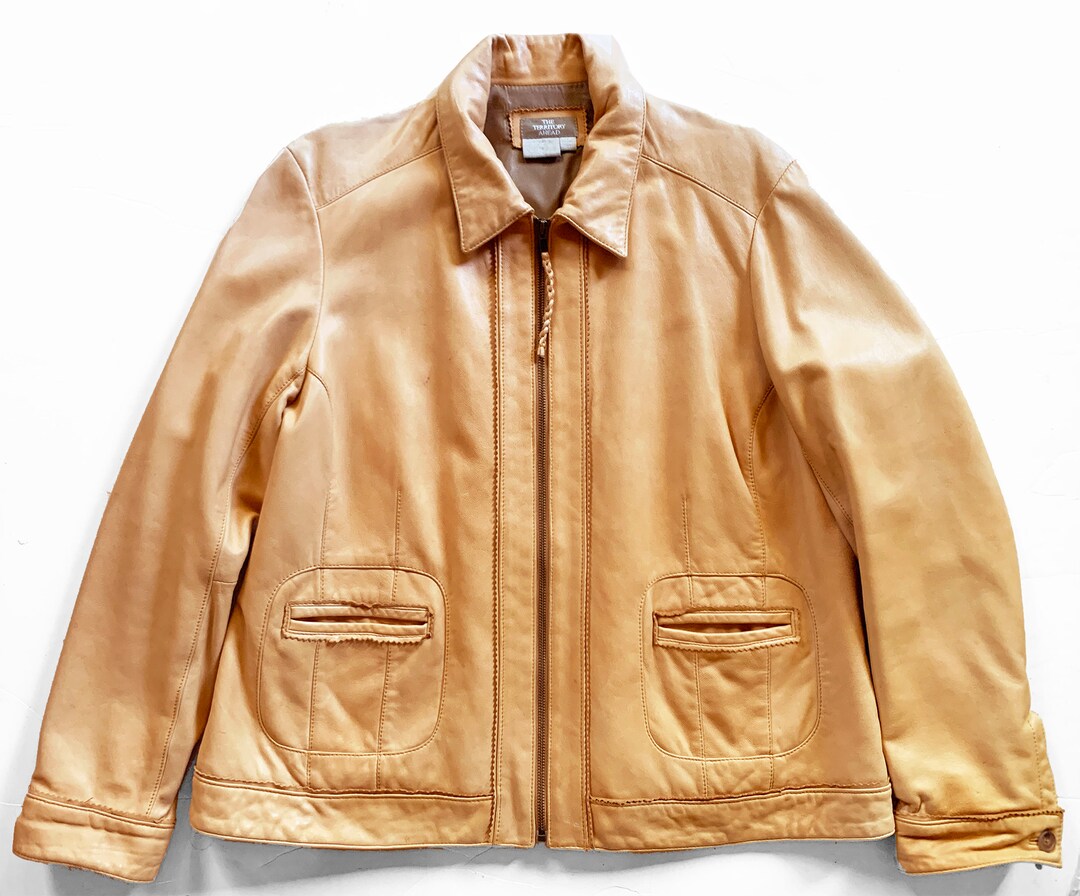 1980s Chamois Leather Jacket - Etsy