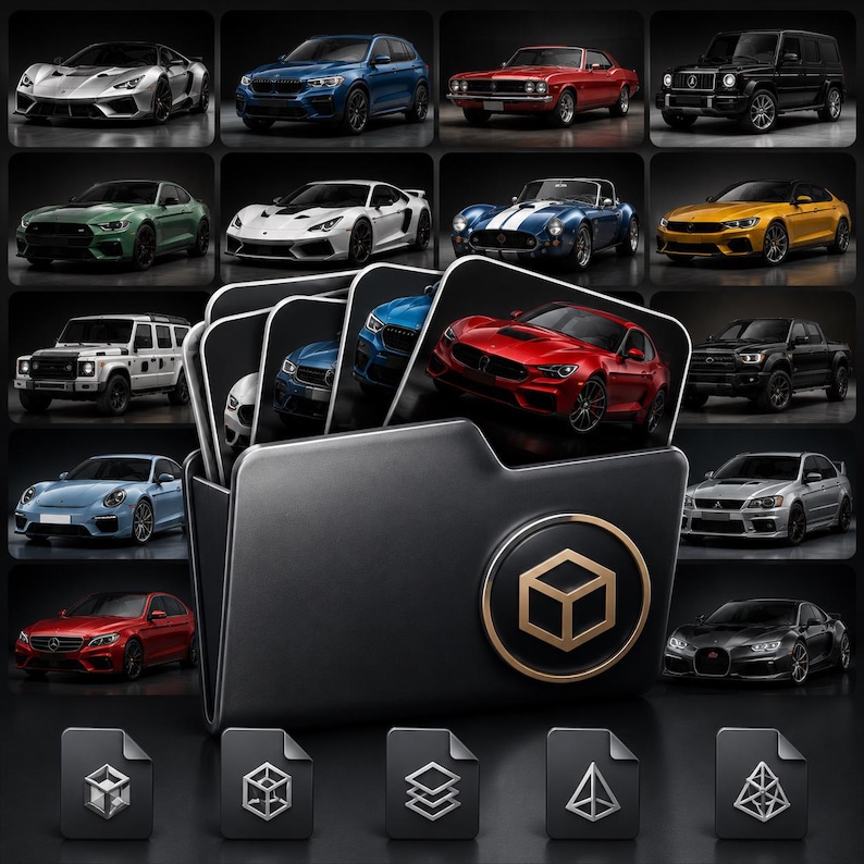 1000+ Car STL Files Bundle | 3D Printable Vehicle Models | Sports Cars ...