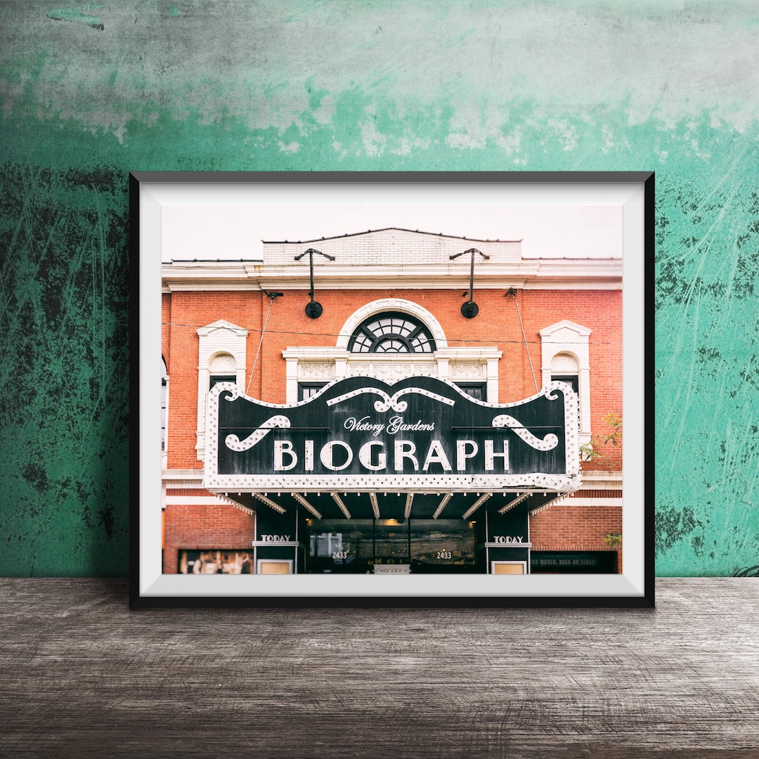 BIOGRAPH THEATER Chicago Photography Print - Modern Sign Photography ...