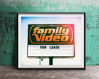 Family Video Sign - Etsy