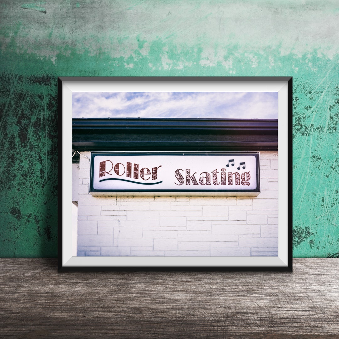 ROLLER SKATING - Unframed Photography Print - Wall Decor, Photo Art ...