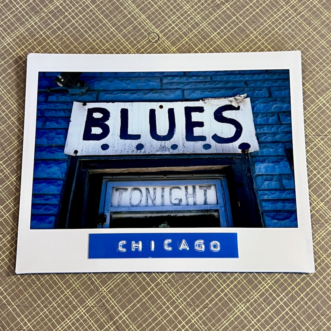 CHICAGO BLUES BAR Limited Edition Original Instant Film 1/1 Unframed ...