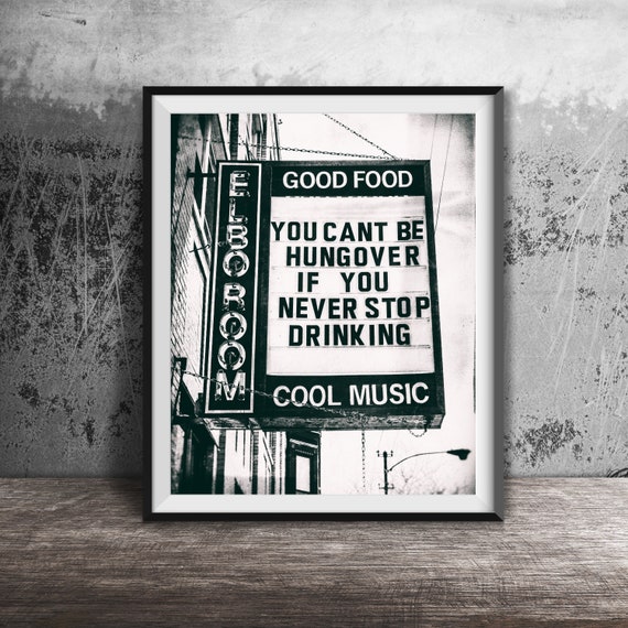 Elbo Room Chicago Photography Art Print Unframed Neon Sign - Etsy
