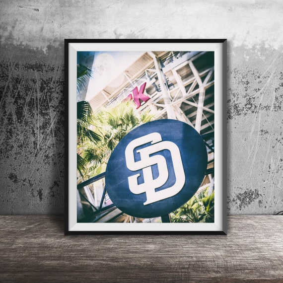 San Diego Padres Art Print San Diego Baseball Print | Etsy