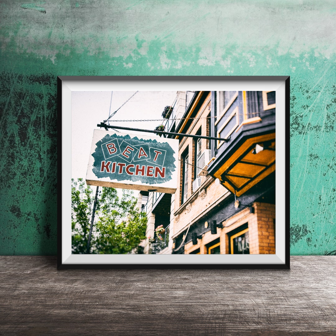Beat Kitchen, Chicago Wall Art - Chicago Sign Photography - Roscoe ...