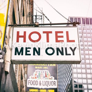 MEN ONLY HOTEL Photography Print - Unframed Photography Print - Vintage ...