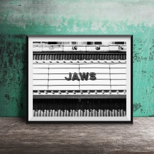 JAWS - Unframed Photography Print - Horror Movie, Great White Shark ...