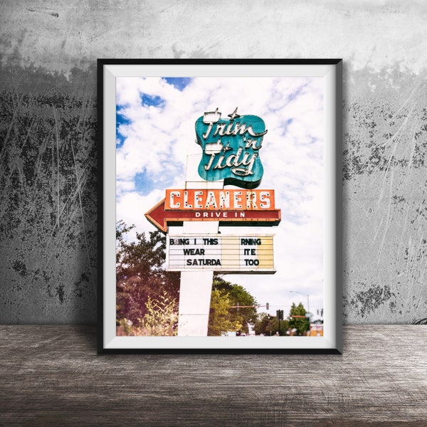 Vintage Laundry Sign - Etsy