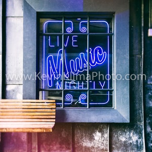 LIVE MUSIC Neon Sign Print Sign Photography Concert Venue, Show ...