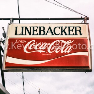 LINEBACKER INN Sign Art Photography Unframed Wall Art Photo Modern Fine ...