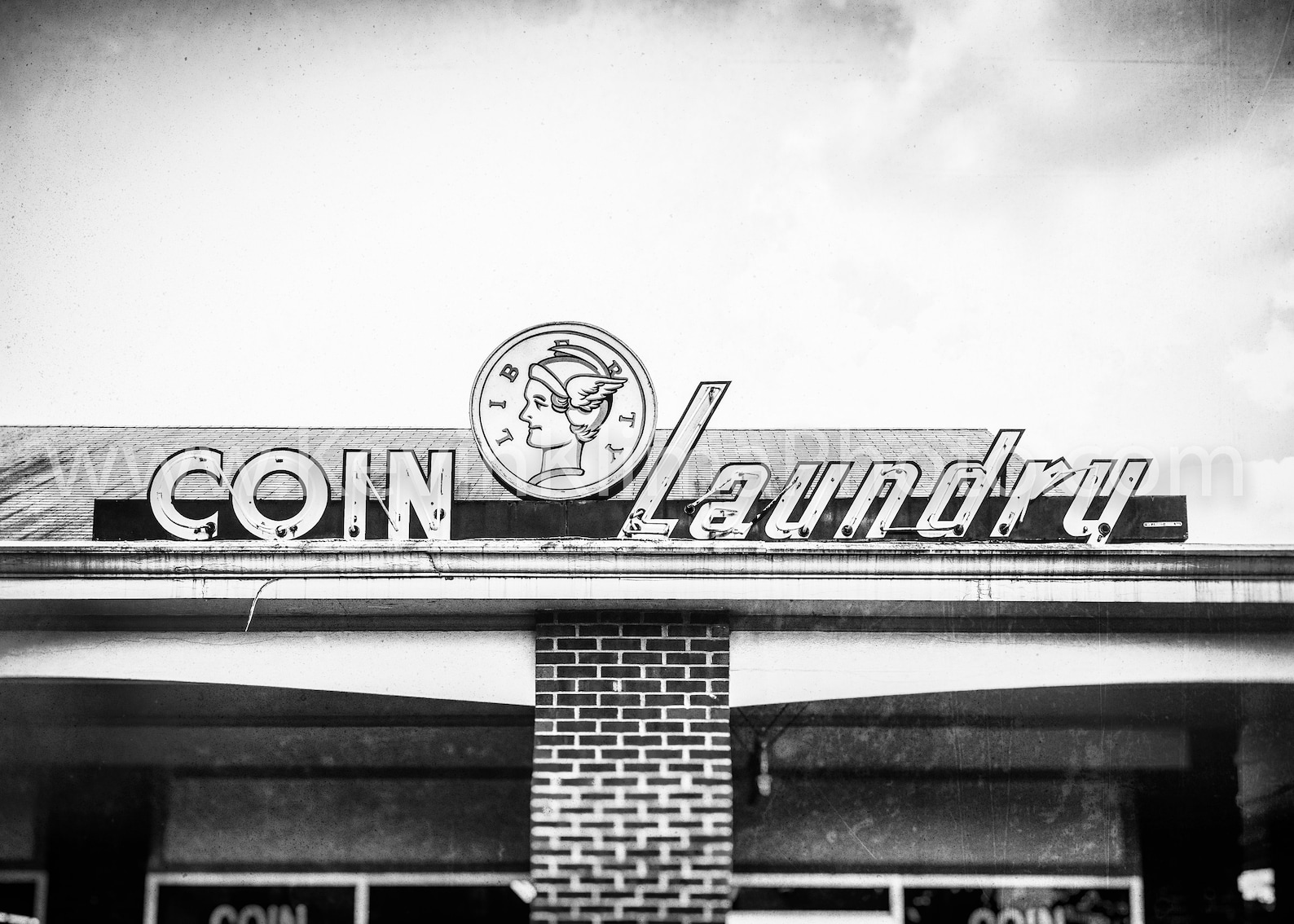 COIN LAUNDRY - Laundromat - Vintage Neon Sign Photography - Laundry ...