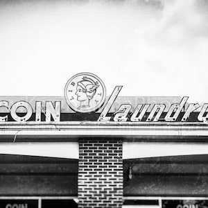COIN LAUNDRY - Laundromat - Vintage Neon Sign Photography - Laundry ...