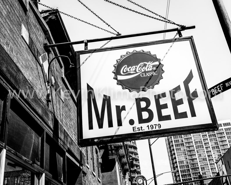 Mr. Beef Chicago Restaurant Chicago Sign Photography / | Etsy
