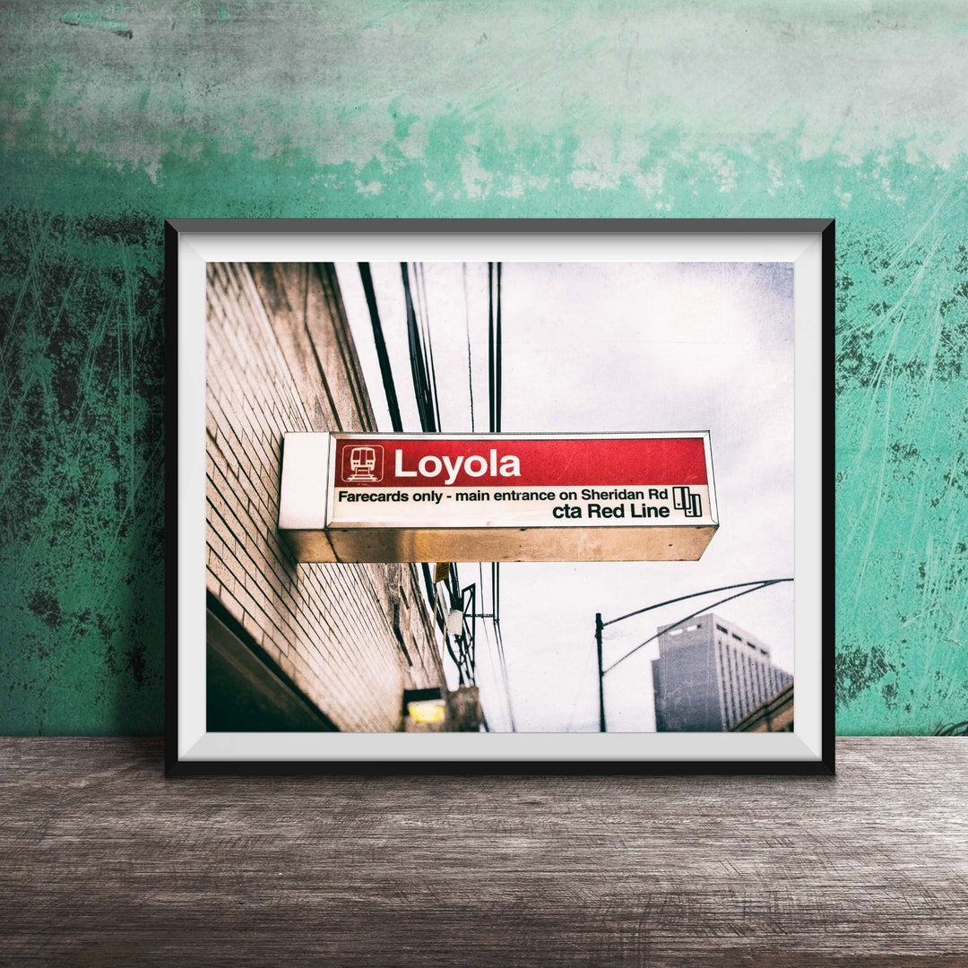Chicago CTA Sign Photography - Chicago Decor - Unframed Wall Art Print ...