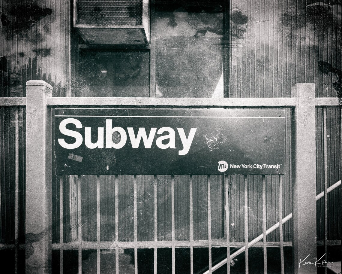 NYC Subway Sign New York City Transit NYC Train Sign | Etsy