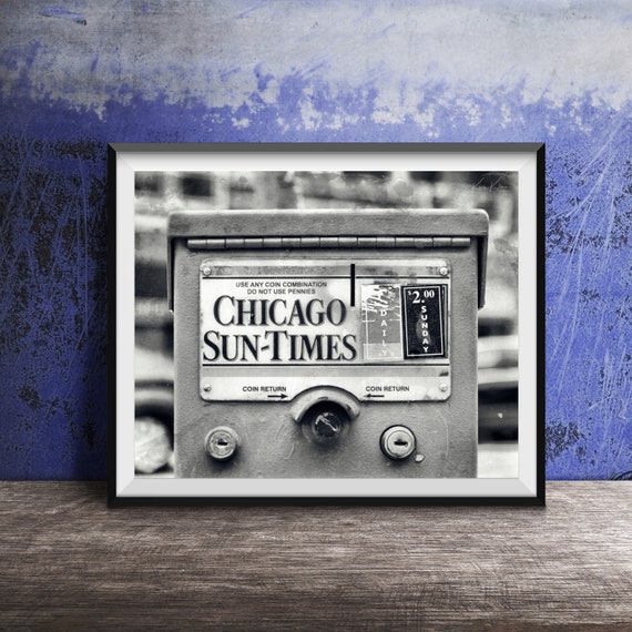 CHICAGO SUN TIMES Newspaper Chicago Photography Print | Etsy