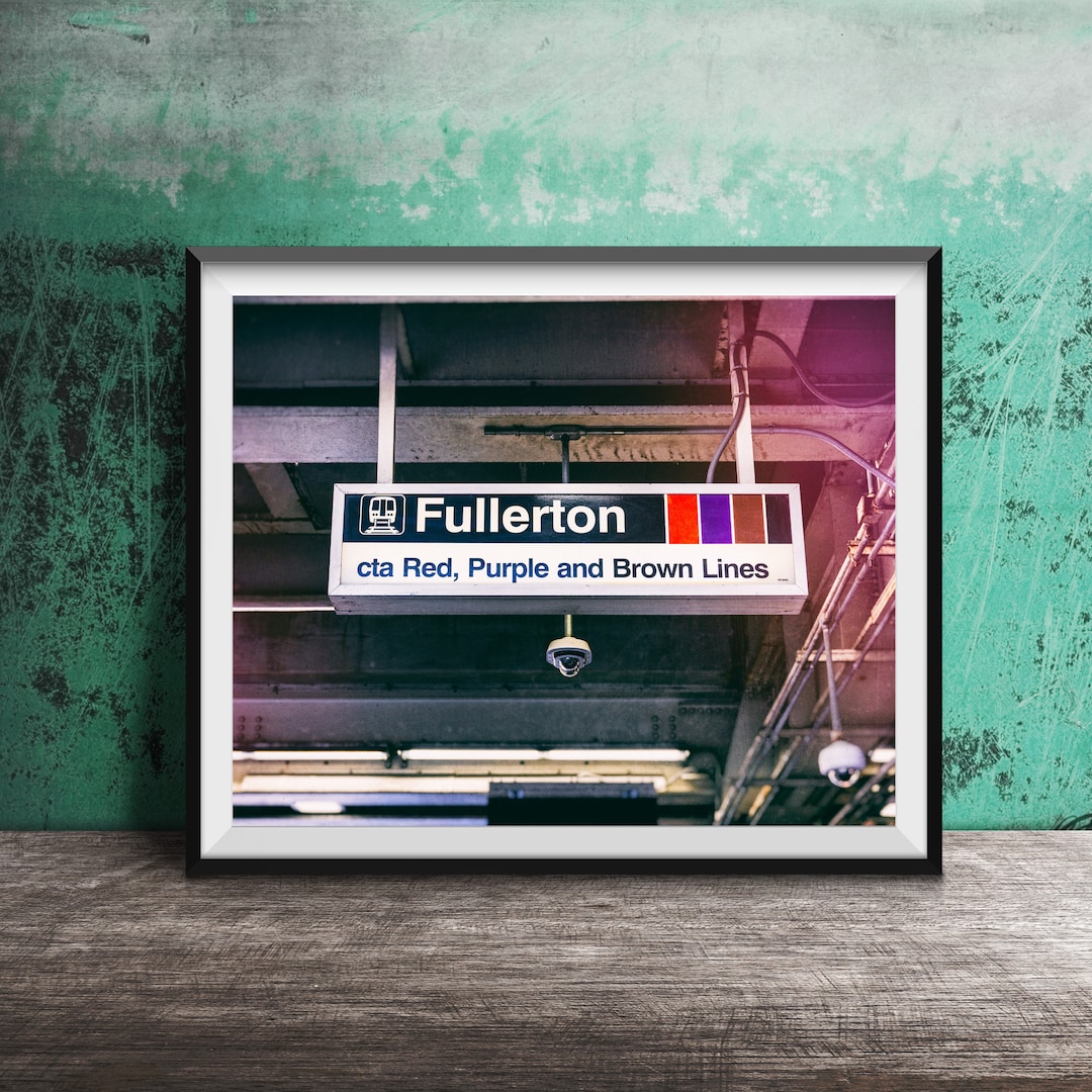 Chicago CTA Sign Photography - Chicago Decor - Unframed Wall Art Print ...