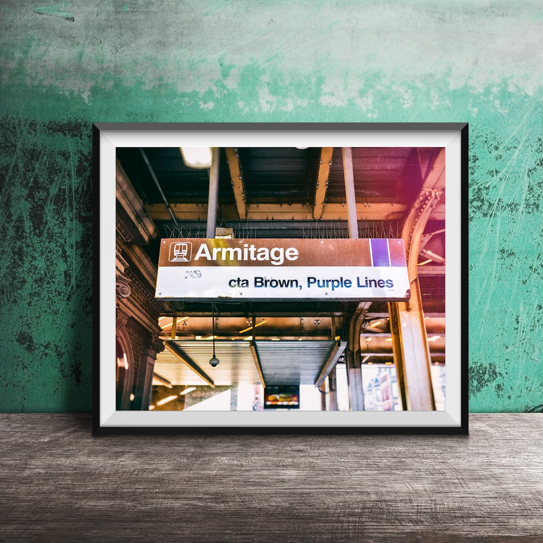 Chicago CTA Sign Photography - Chicago Decor - Unframed Wall Art Print ...