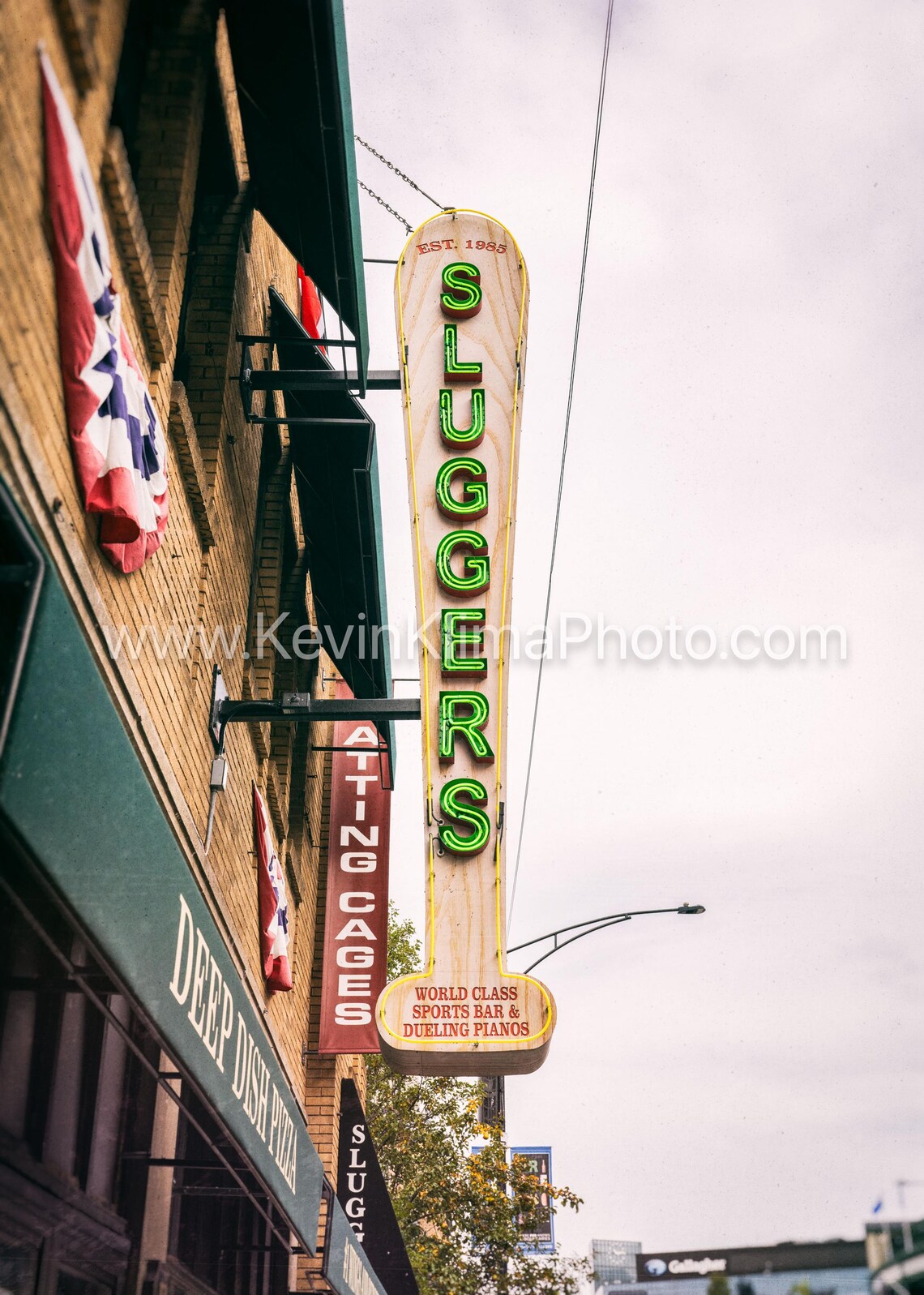 SLUGGERS Sports Bar, Chicago Bar Wall Art Print - Lakeview, Chicago ...
