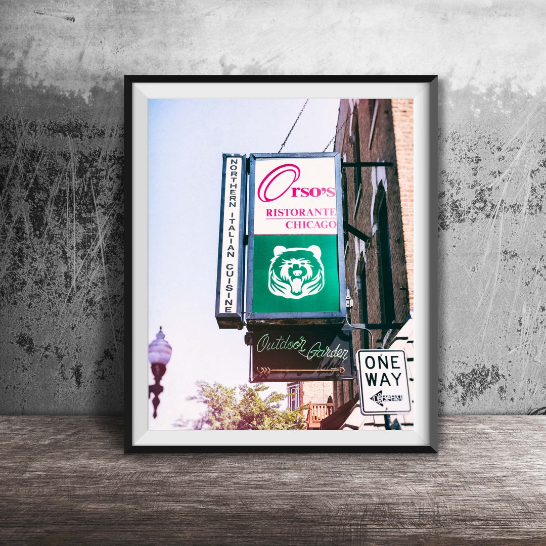Old Town, Chicago, Orso's Italian Restaurant Wall Art - Unframed ...